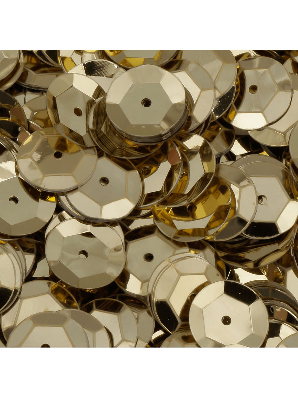 Lantejoula Metalizado 10mm Lantecor Pacote com 1000un