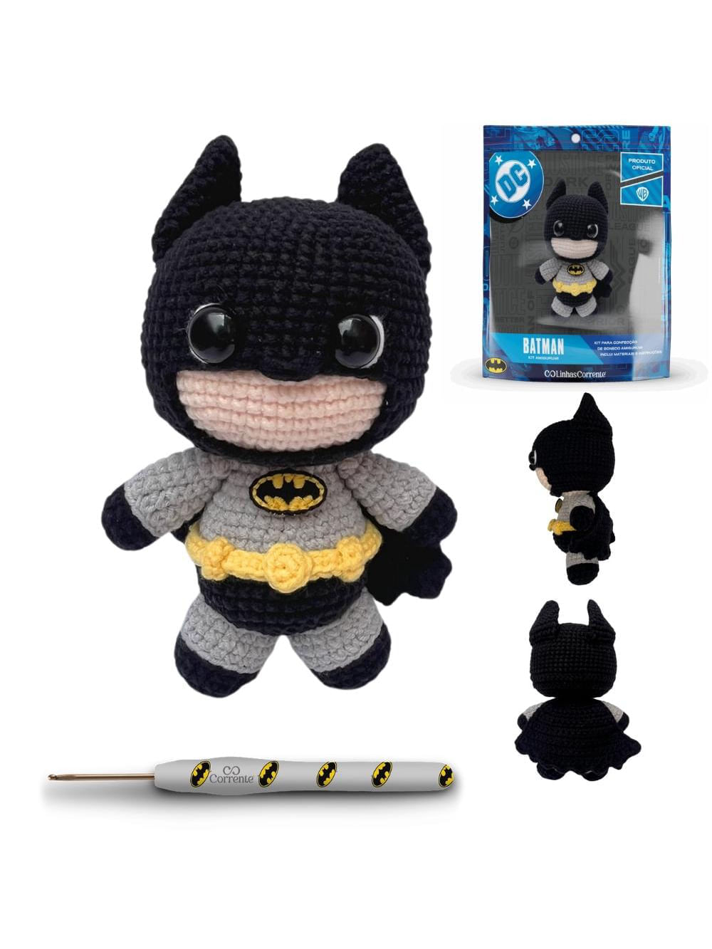 Kit Amigurumi Liga da Justica DC Linhas Corrente